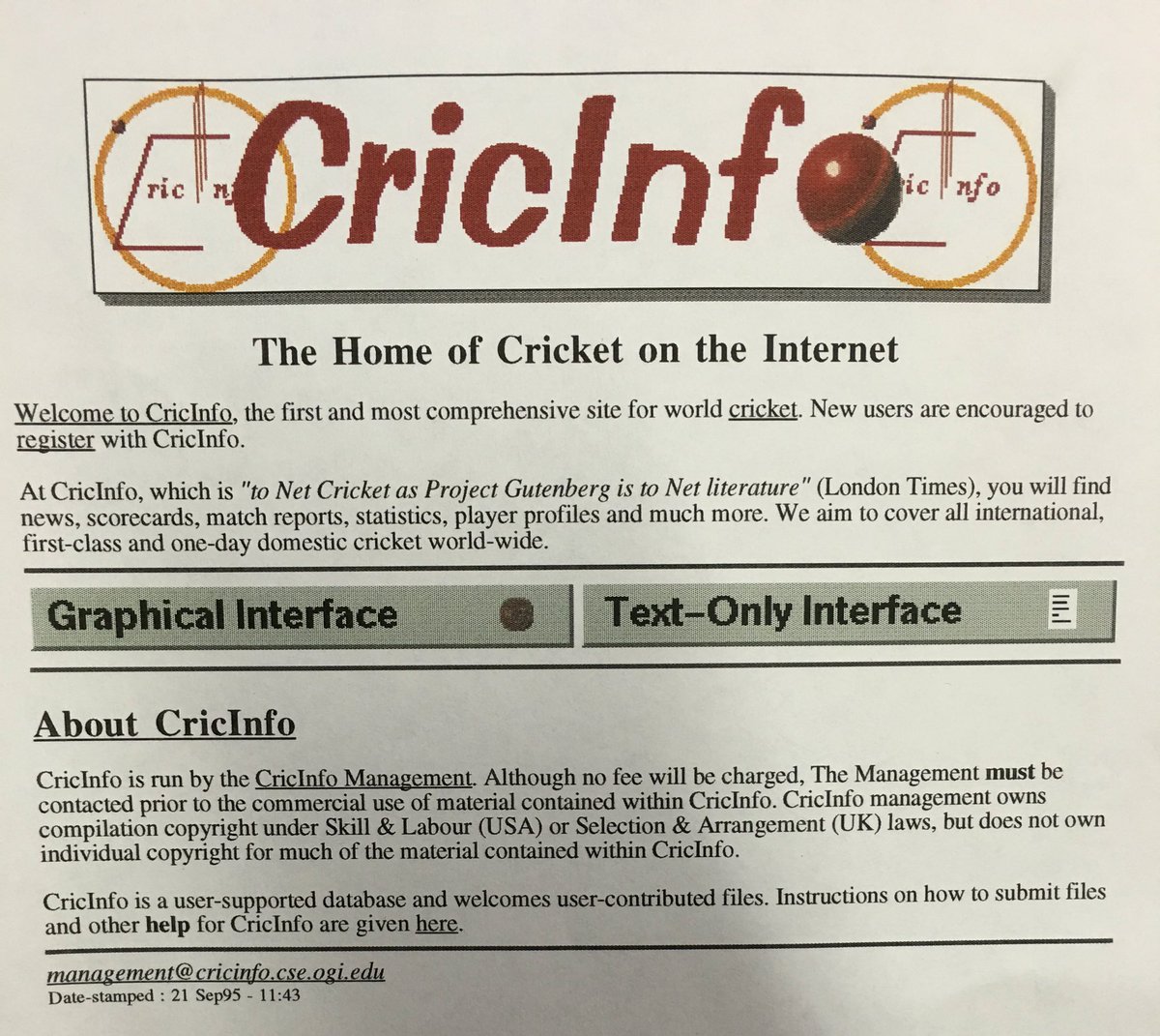 Cricket from ESPNcricinfo – Parallel Spirals